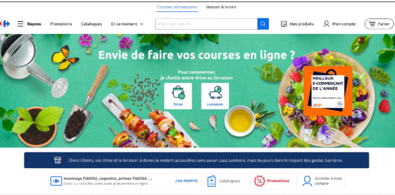 Carrefour valorise les espaces publicitaires sur son espace e-commerce ...